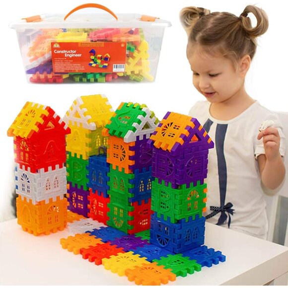 Matching Sets | Waffle Blocks Stem Building Toys For Kids Ages 48 Large ...
